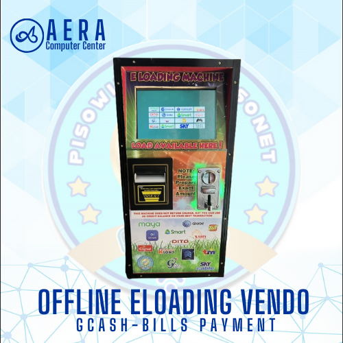 Offline eloading machine kiosk type with freebies 2feet height 10inches ...