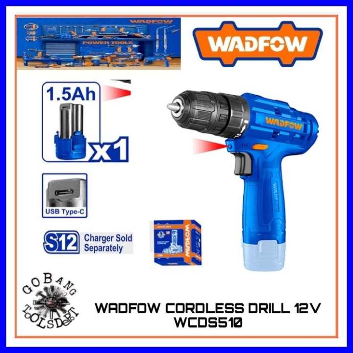 WADFOW 12V Lithium-Ion Cordless Drill WCDS510 | Lazada PH