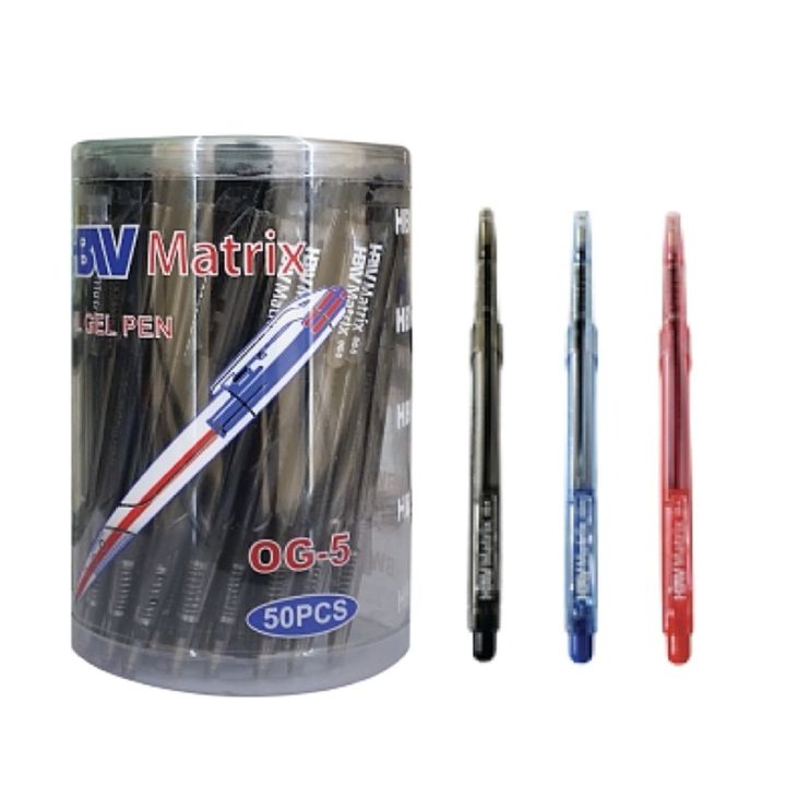HBW Matrix Retractable Pen (50pcs) | Lazada PH