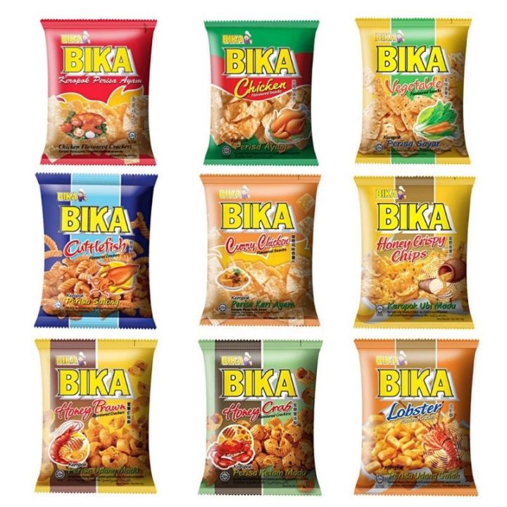 60g Bika Cracker Snack | Keropok Bika (Assorted Flavours) | Lazada