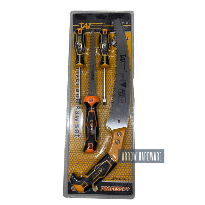 Industrial Screwdriver and Saw Set CR-V, Magnetic Tip | Lazada PH