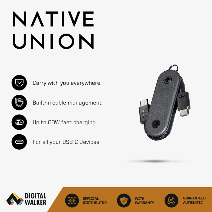 [Digital Walker] Native Union Pocket Cable USB-C to USB-C | Lazada PH