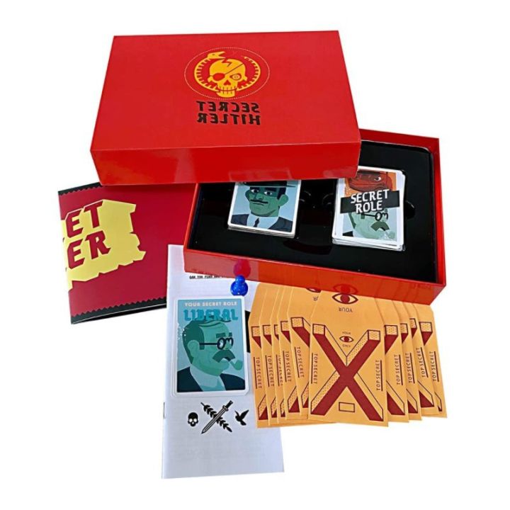 English Version Of Board Game Secret Hitler Reveal Hitler Three Red Box ...