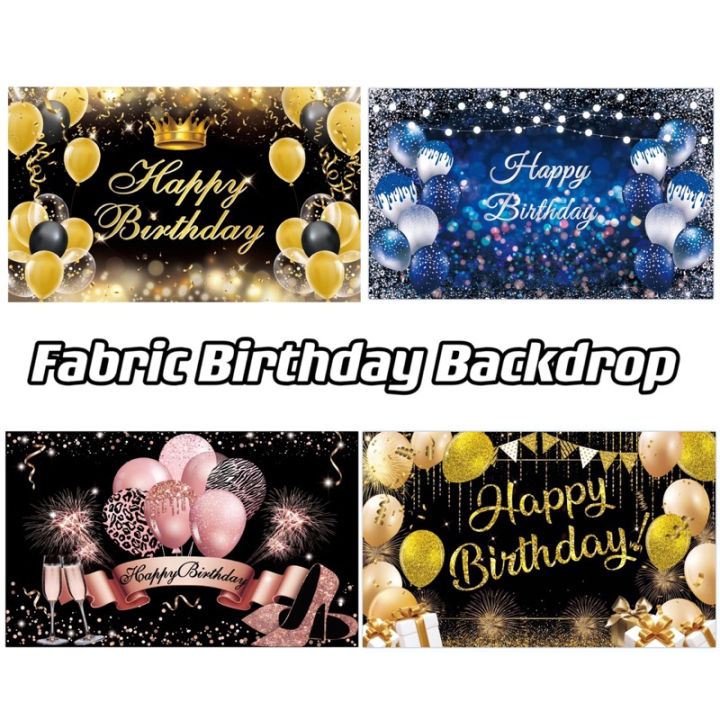 Happy Birthday Banner Backdrop For Birthday Banner Party Background ...