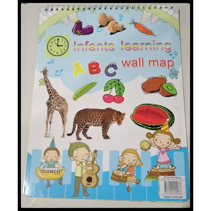 🌻𝐑𝐄𝐀𝐃𝐘-𝐒𝐓𝐎𝐂𝐊🌻 KIDS FLIP CHART WALL LEARNING ALPHABET, NUMBER, ANIMAL ...