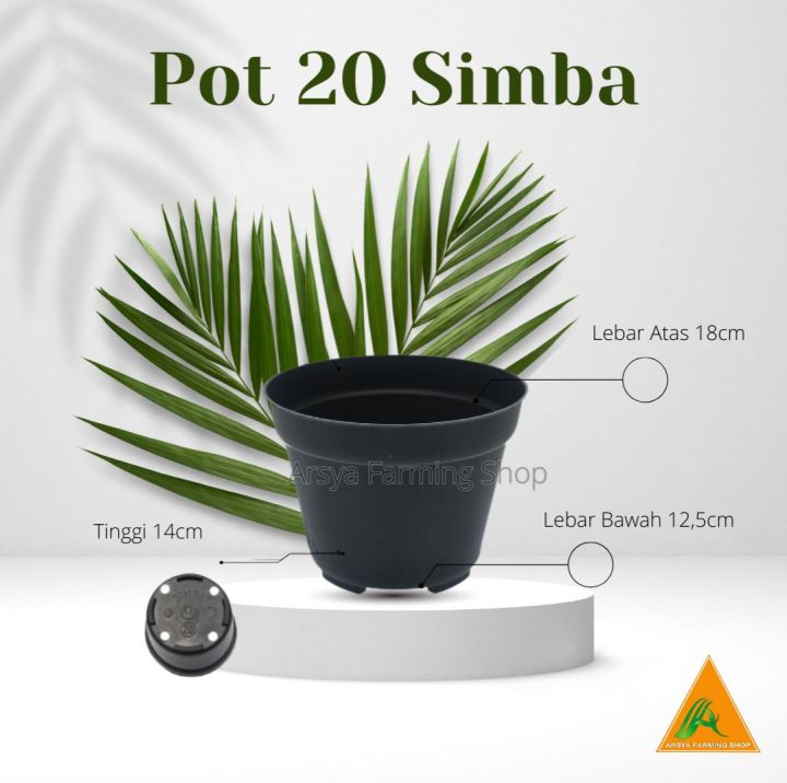 Pot Tanaman / Pot Simba 20 cm - Pot Bunga | Lazada Indonesia