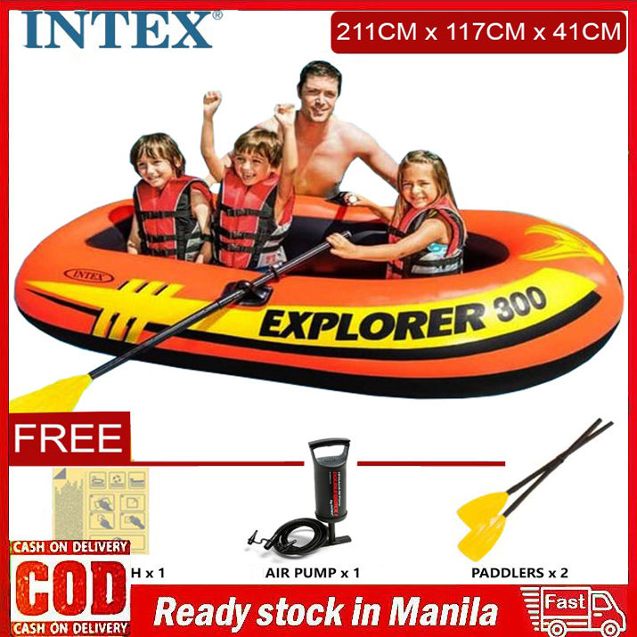 CHNK【Local Ready stock】special offer【INTEX】Inflatable Boat 2/3 Person ...