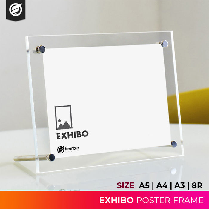Frambie EXHIBO Acrylic Photo Frame | A5 A4 A3 Standing Acrylic ...