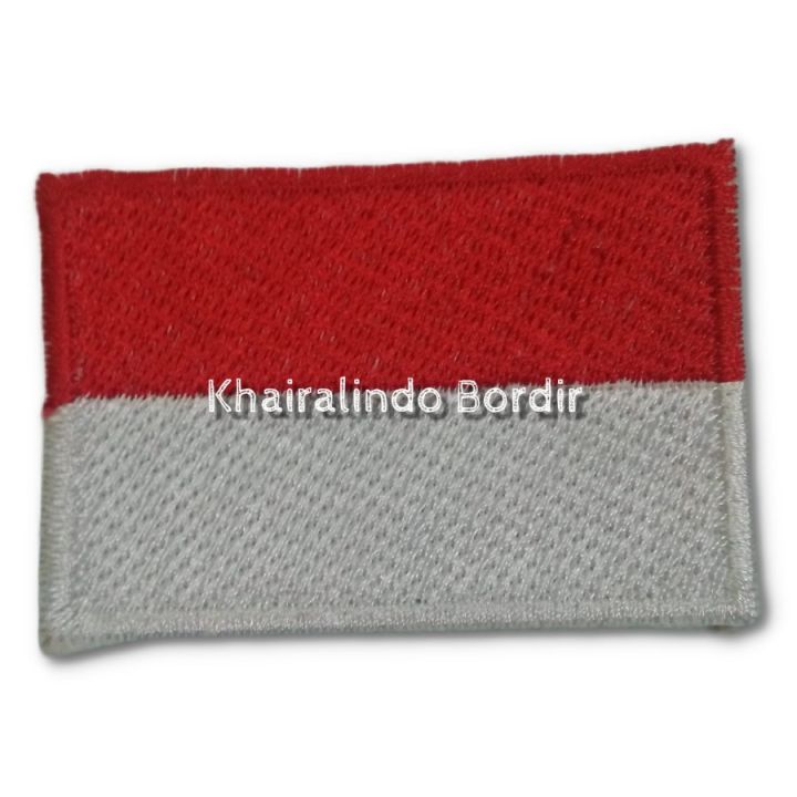Emblem Bordir Bendera Merah Putih | Lazada Indonesia