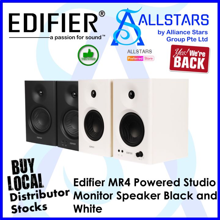 (ALLSTARS : We are Back PROMO) Edifier MR4 Powered Studio Monitor Speaker (21W+21W) (Warranty ...