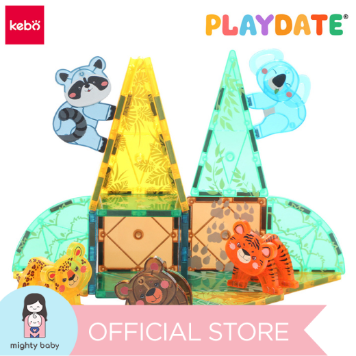 Playdate Kebo Magnetic Jungle Animals 56pcs | Lazada PH