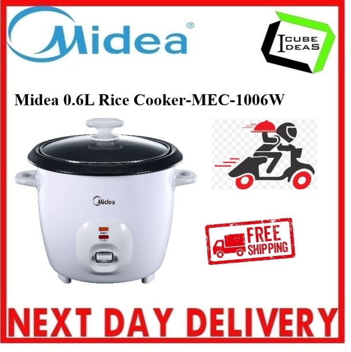 Midea 0.6L Rice Cooker MEC-1006W | Lazada Singapore