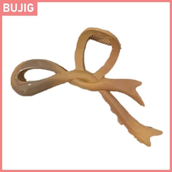 BUJIG กิ๊บติดผมรูปโบว์ขนาดใหญ่สำหรับผู้หญิงปิ่นปักผมทรงริบบิ้นที่หนีบผม ...