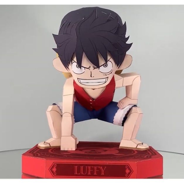 DIY Papercraft One Piece Luffy Miniatur Kertas | Lazada Indonesia