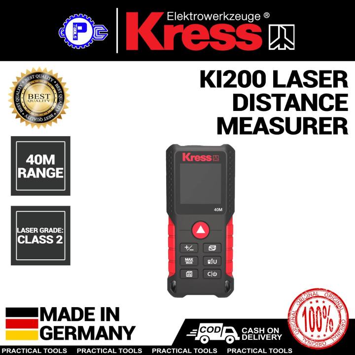 Kress Laser Distance Measure / Digital Rangefinder 40 mtrs & 100 meters [KI200 - KI202] | Lazada PH