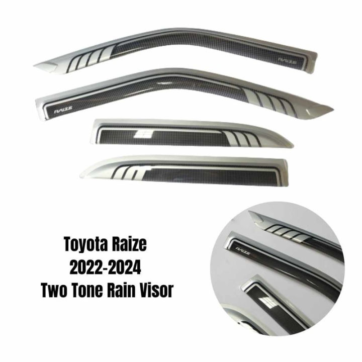Toyota Raize 2022 - 2025 Blacknet Rain Visor | Lazada PH