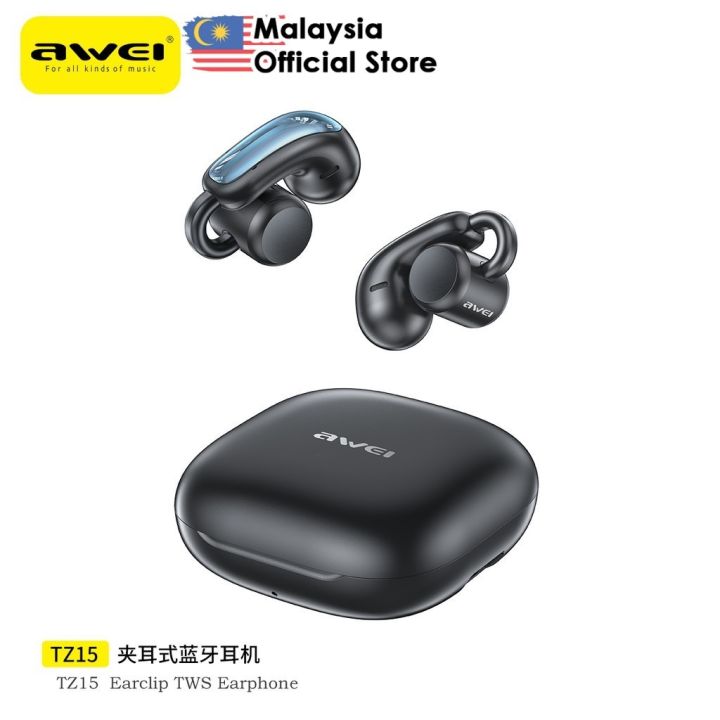 Awei TZ15 Open Design Wireless Earbuds Sport Bluetooth Earbuds Ear Clip ...