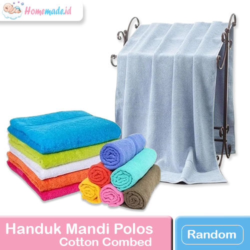 Handuk Mandi Merah Putih Handuk Mandi Ukuran Besar Sedang & Kecil ...