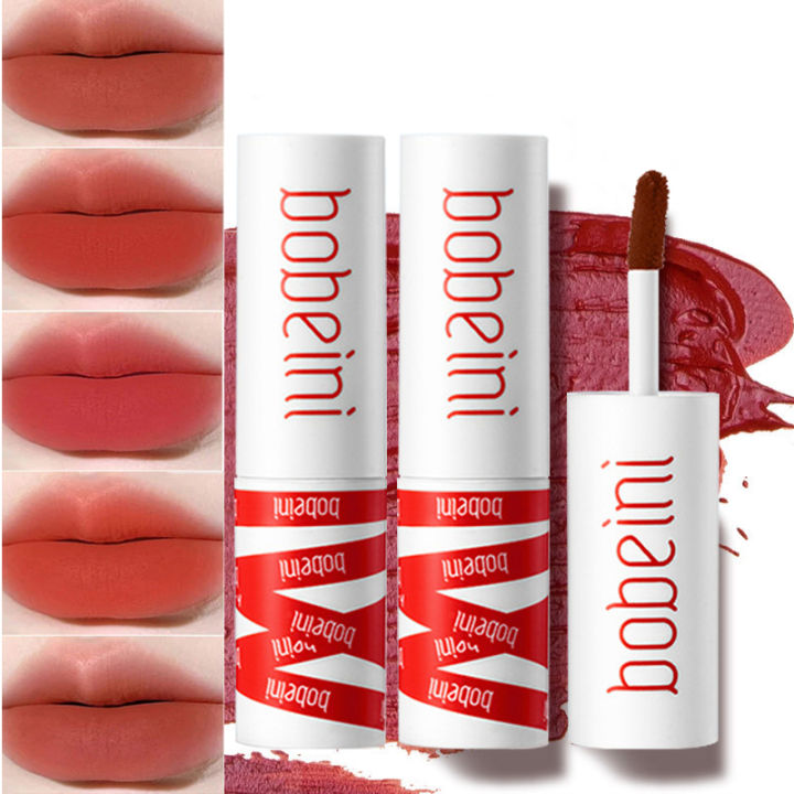 Bobeini ลิปสติก ลิปสติ เนื้อแมตต์ ติดทน ลิปติดทน ลิปกันน้ำ เหมาะสำหรับ ...