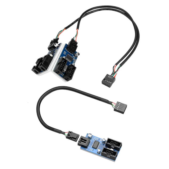 9Pin USB Splitter Efficient USB2.0 9 Pin Expansion Hub for Desktop PC ...
