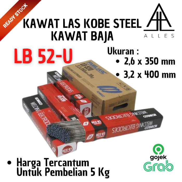 KAWAT LAS LISTRIK LB 52 - U / KAWAT BAJA / KAWAT LAS KOBE STEEL ...