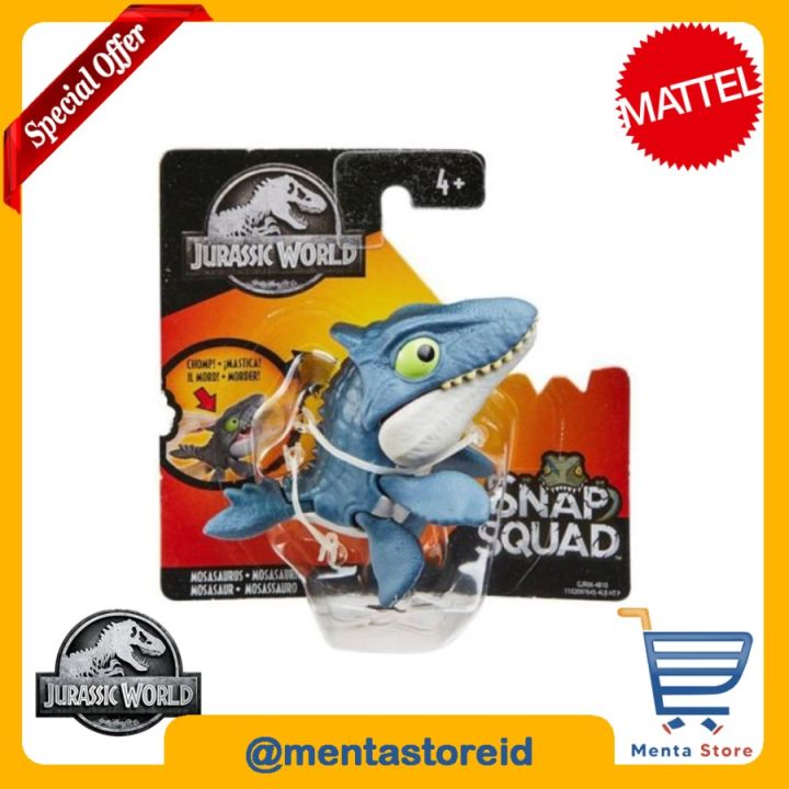Jurrasic World Snap Squad Mosasaurus Mainan Action Figure Dinosaurus ...