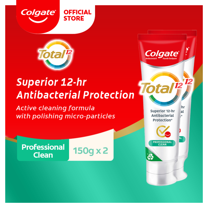 Colgate Total Professional Clean Toothpaste 150g, Pack of 2 | Lazada PH