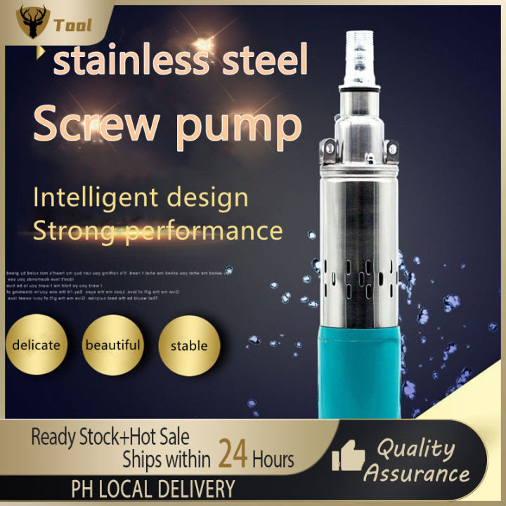 Stainless Steel Solar Lift High Flow Water Pump 12V30M Battery Electric ...