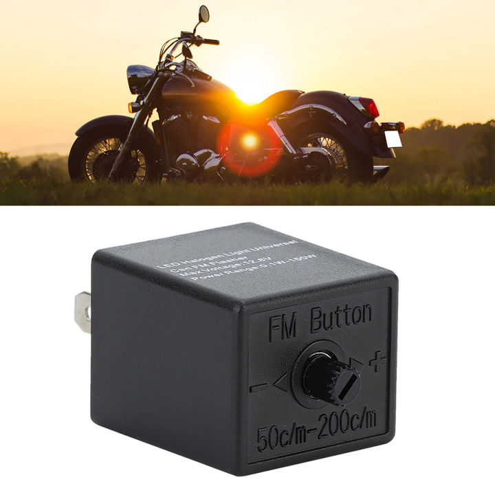 12V 24V 3-PIN Adjustable LED Flasher Relay Turn Signal Light Blinker ...
