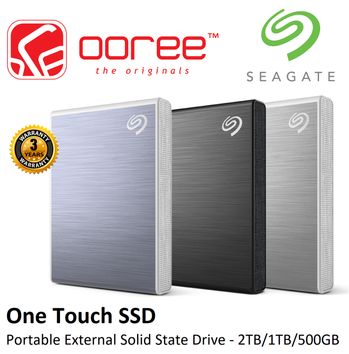 SEAGATE ONE TOUCH EXT SSD PORTABLE EXTERNAL SOLID STATE DRVE WITH ...