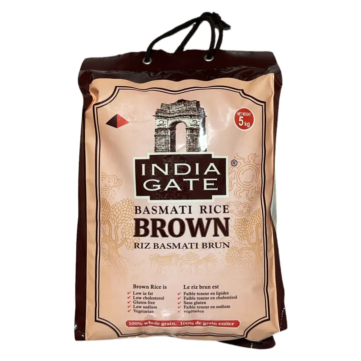 India Gate BROWN Basmati Rice 5kgs Gluten Free {Made in India} | Lazada PH