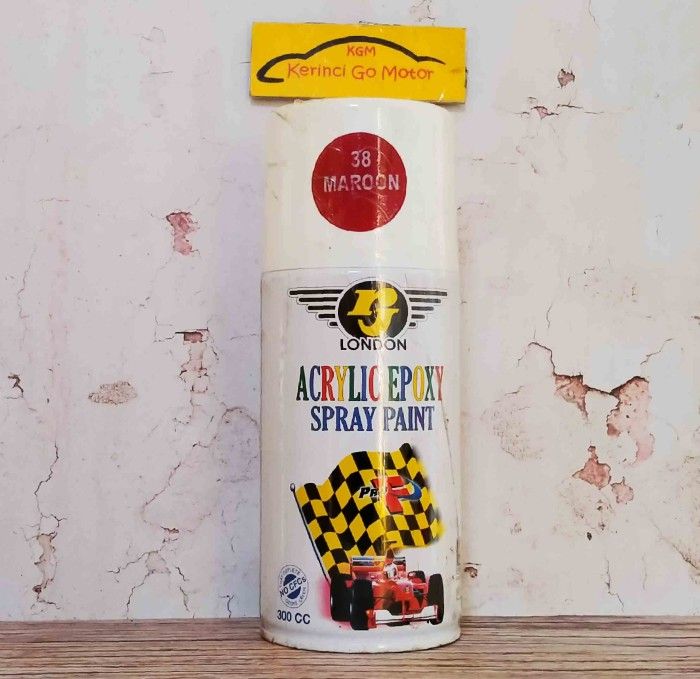 RJ LONDON SPRAY PAINT CAT SEMPROT MAROON BS3-B38 300cc | Lazada Indonesia