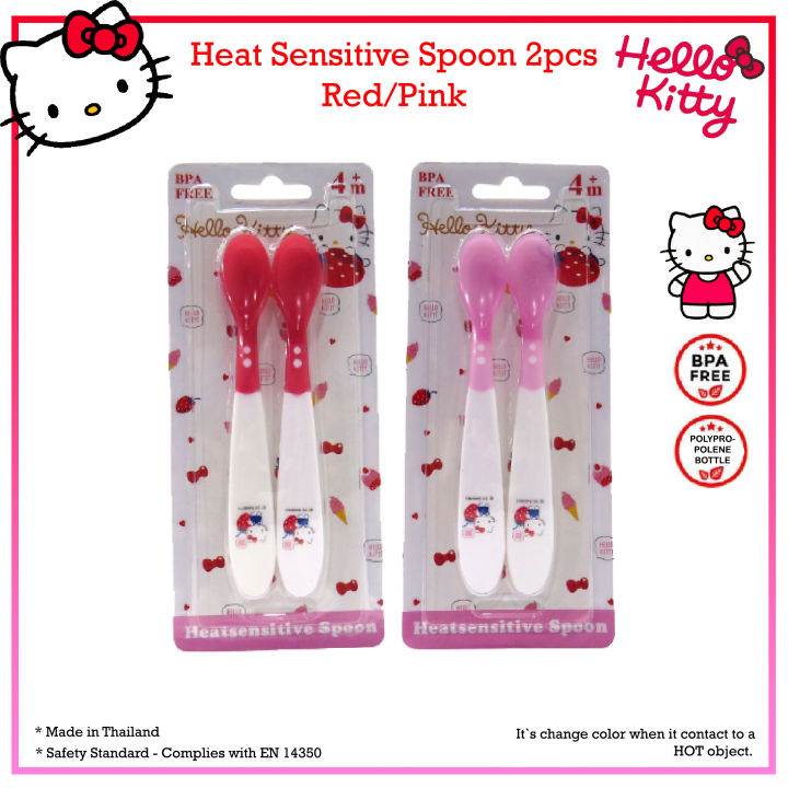 Hello Kitty Heat Sensitive Spoon Red/Pink | Lazada PH