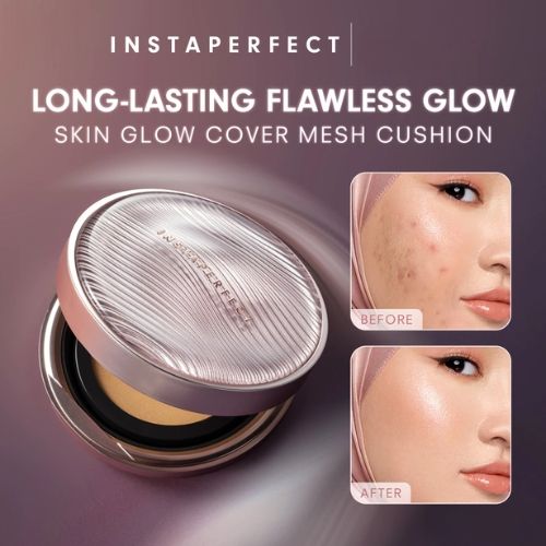 INSTAPERFECT Skin Glow Cover Mesh Cushion SPF 50+ PA++++ 15gr | Cushion ...