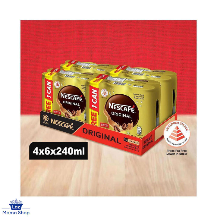 NESCAFE Milk Coffee Original Can - Carton (5+1) (Laz Mama Shop ...