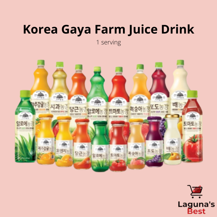 Korean Drink Premium Quality Gaya Farm Juice Drink 180ml | Lazada PH