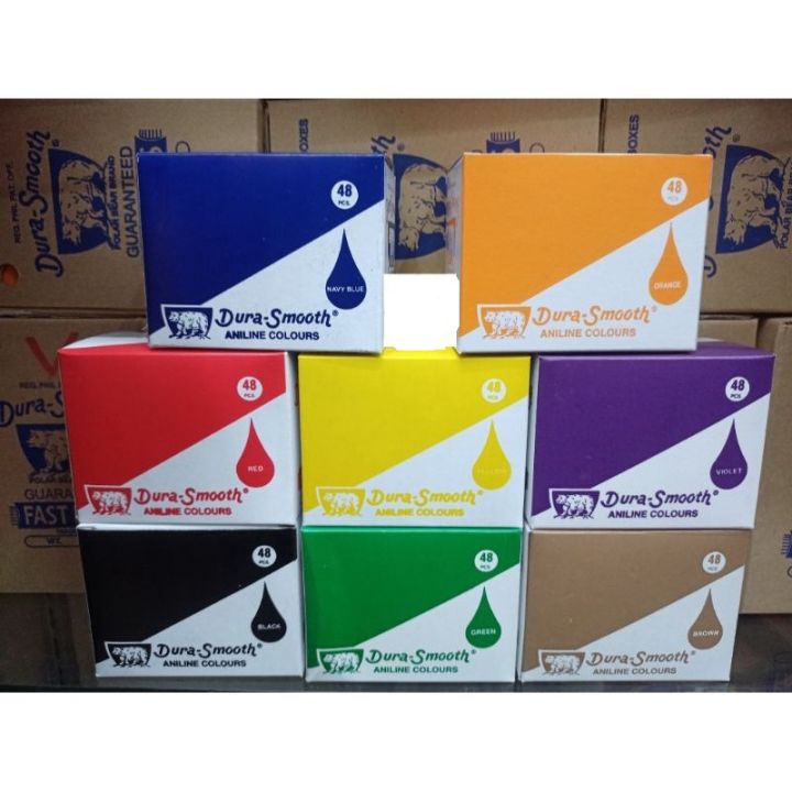 48pack/box Dura smooth fast dyes jobos dye DIY Tie Dye Pigment | Lazada PH