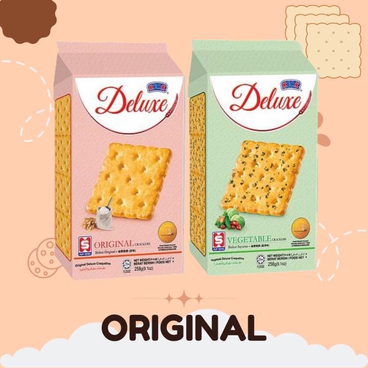 Hup Seng Kerk Deluxe Original/Sugar/Vegetable Crackers-168 g | Lazada