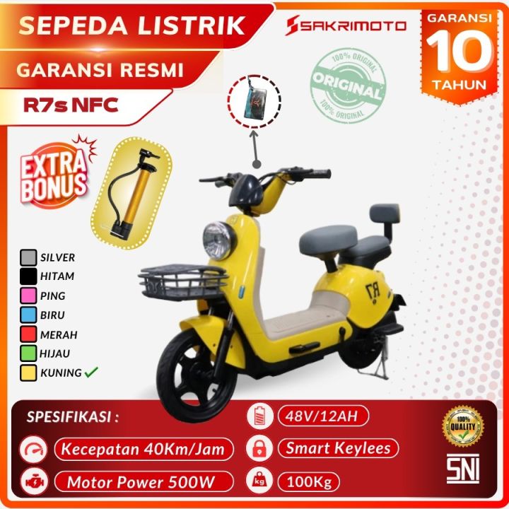 Sepeda listrik uwinfly REDFISH RF 7 R7S NEW - RESI ONLY | Lazada Indonesia