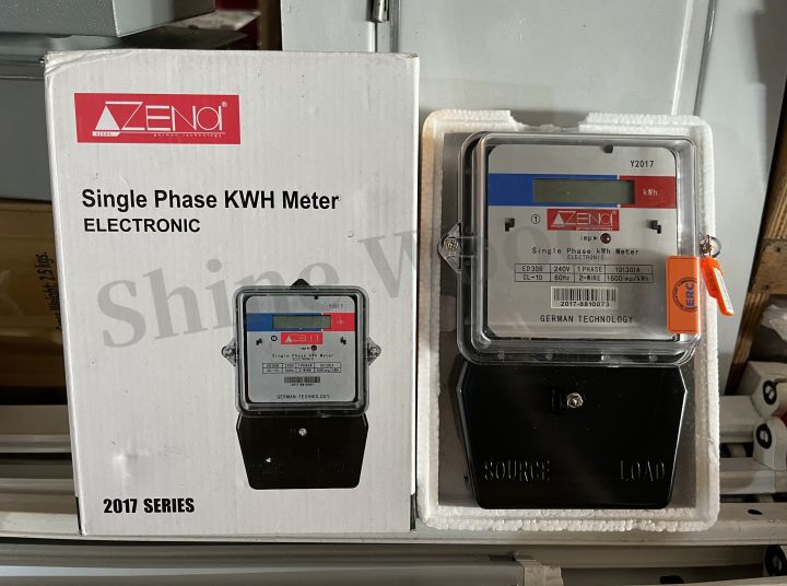S.W ZENOI SINGLE PHASE KWH METER ELECTRONIC Y2017 GERMAN TECHNOLOGY ...