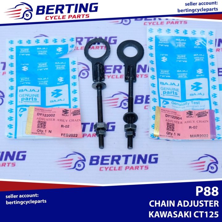 CHAIN ADJUSTER PAIR Kawasaki CT125 Genuine DY122002 DY122004 | Lazada PH