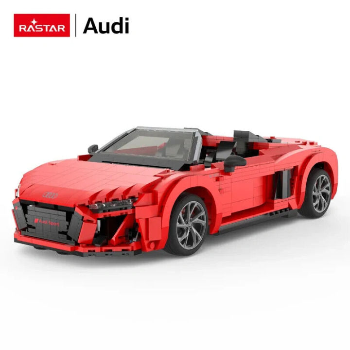 RASTAR Bricks 93800 Audi R8 Spyder 1/14 Scale Officially Licensed ...