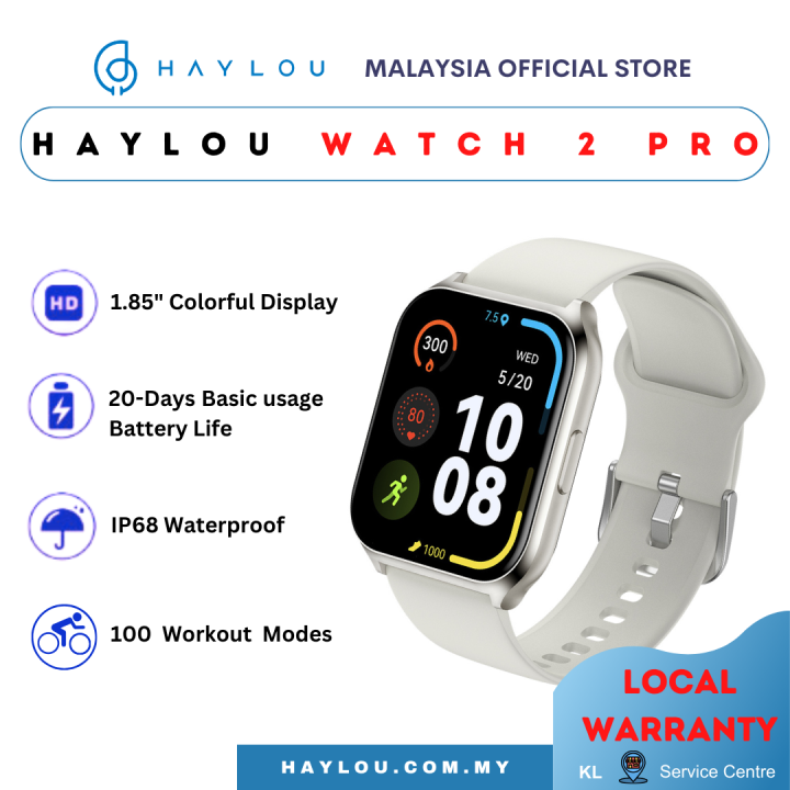 HAYLOU Smart Watch 2 Pro 1.85" Display Bluetooth 5.3 100+ Watch Faces ...