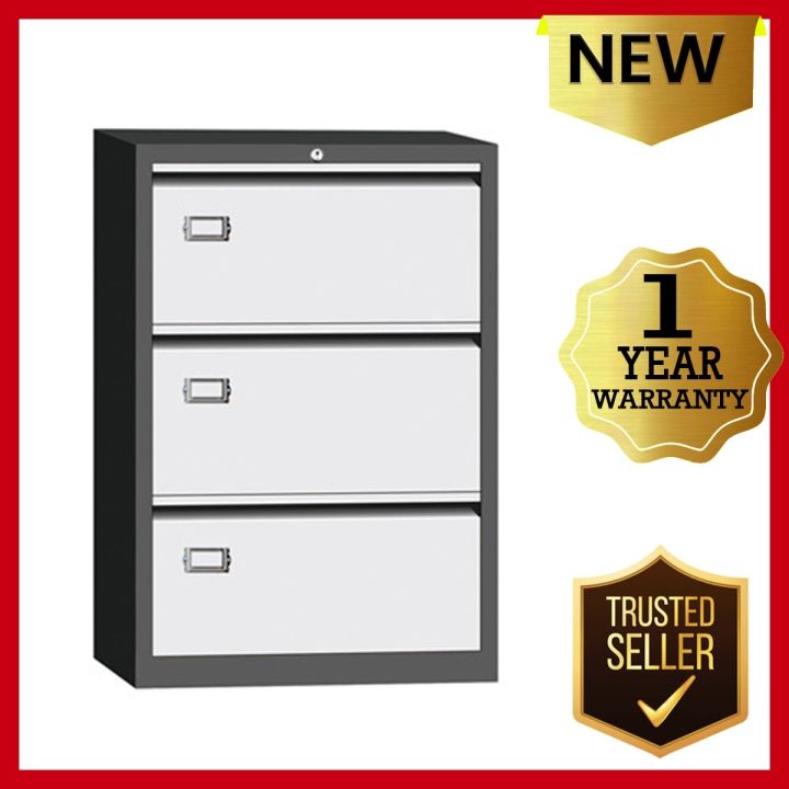 Lateral 3-Drawer Steel Filing Cabinet | Lazada PH