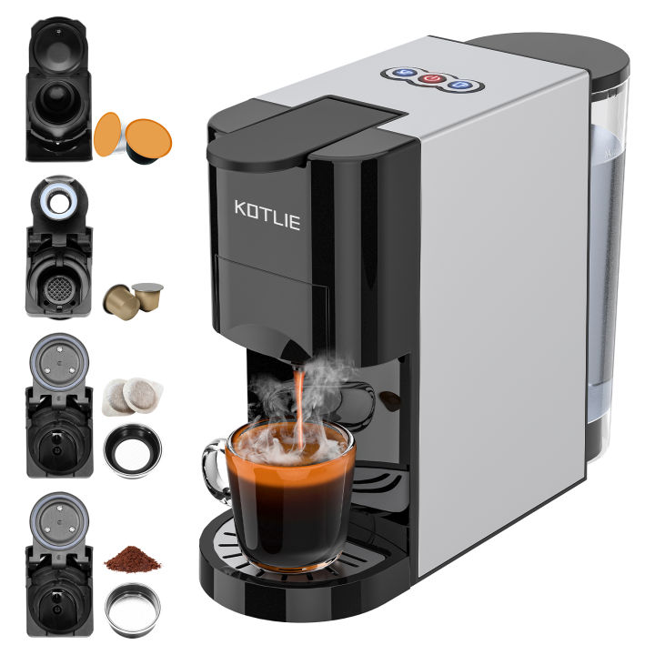 KOTLIE 4 in1 Capsule Coffee machine AC-513K Portable Coffee Machine ...