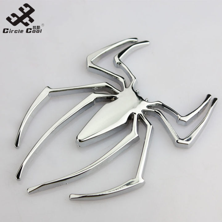 วงกลมCool Autoที่ไม่ซ้ำกันSpider Man Tail Fenderสติกเกอร์รถ3Dรถโลหะ ...