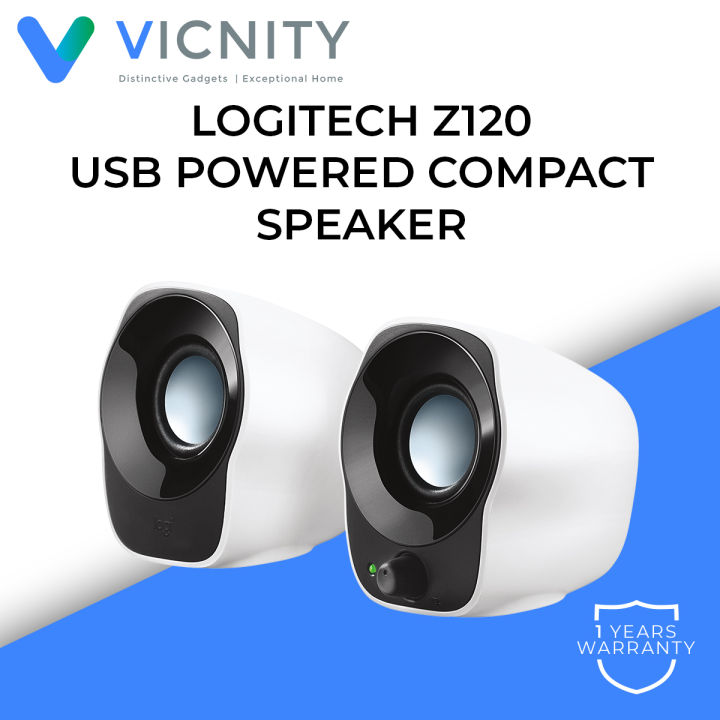 Logitech Z120 / Z121 USB Powered Stereo Speakers Desktop Audio Device ...