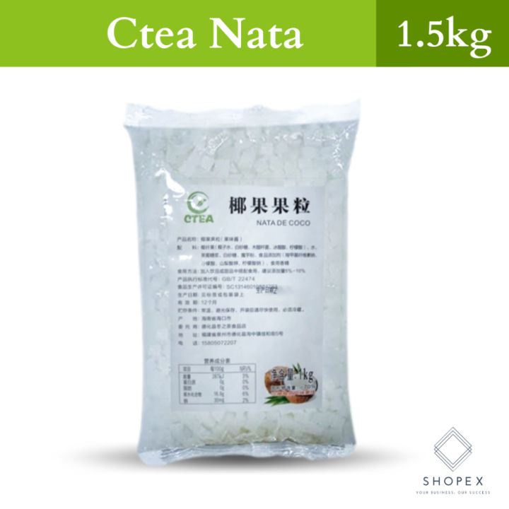 CTEA Nata de Coco 1kg / Milkshake toppings / Fruit tea Sinker / nata de ...