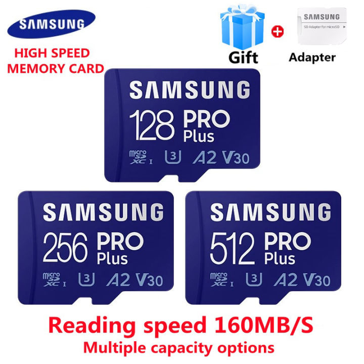 ซัมซุง Samsung PRO Plus micro SDXC 32GB/64GB/128GB /256GB /512GB ...