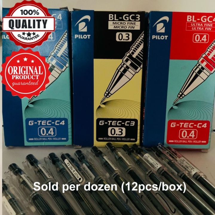 Original Pilot G-Tec-C4/C3 Black/Blue/Red Sign Pen (SOLD PER DOZEN/BOX ...